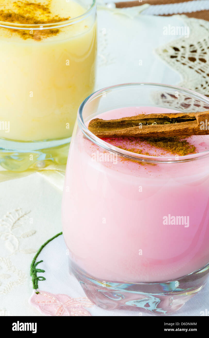 Pudding dessert on rustic background Stock Photo - Alamy