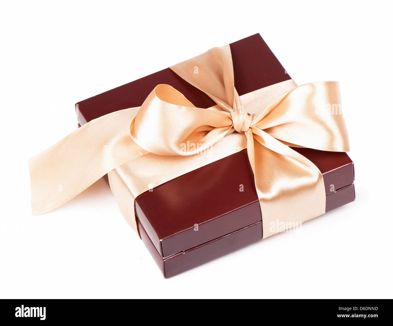 brown box with candies on a white background Stock Photo - Alamy