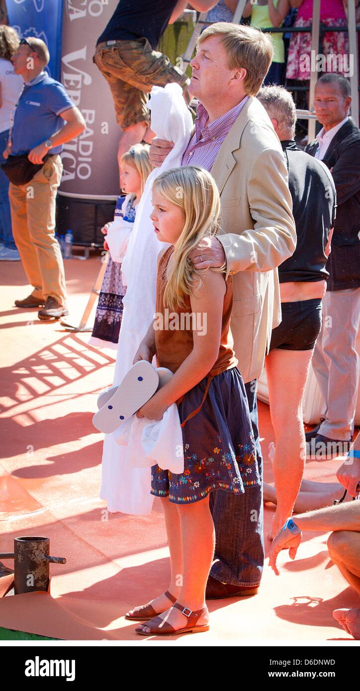 Princess Maxima of the Netherlands swims 2028 meters during the ...