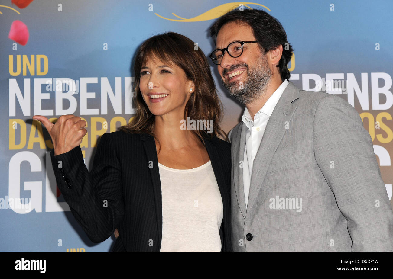 French actress Sophie Marceau and director James Huth pose for ...