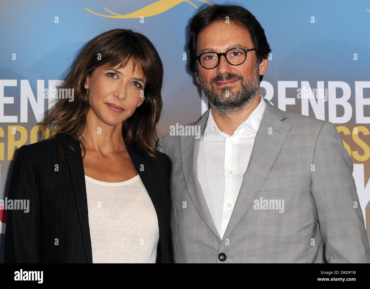 French actress Sophie Marceau and director James Huth pose for ...