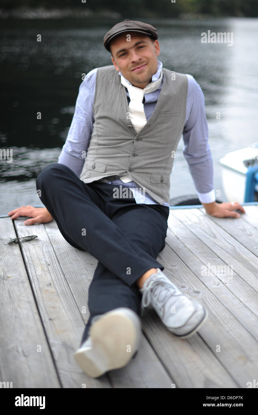 dpa-exclusive - Singer Max Mutzke poses at Schluchsee, Germany, 04 ...