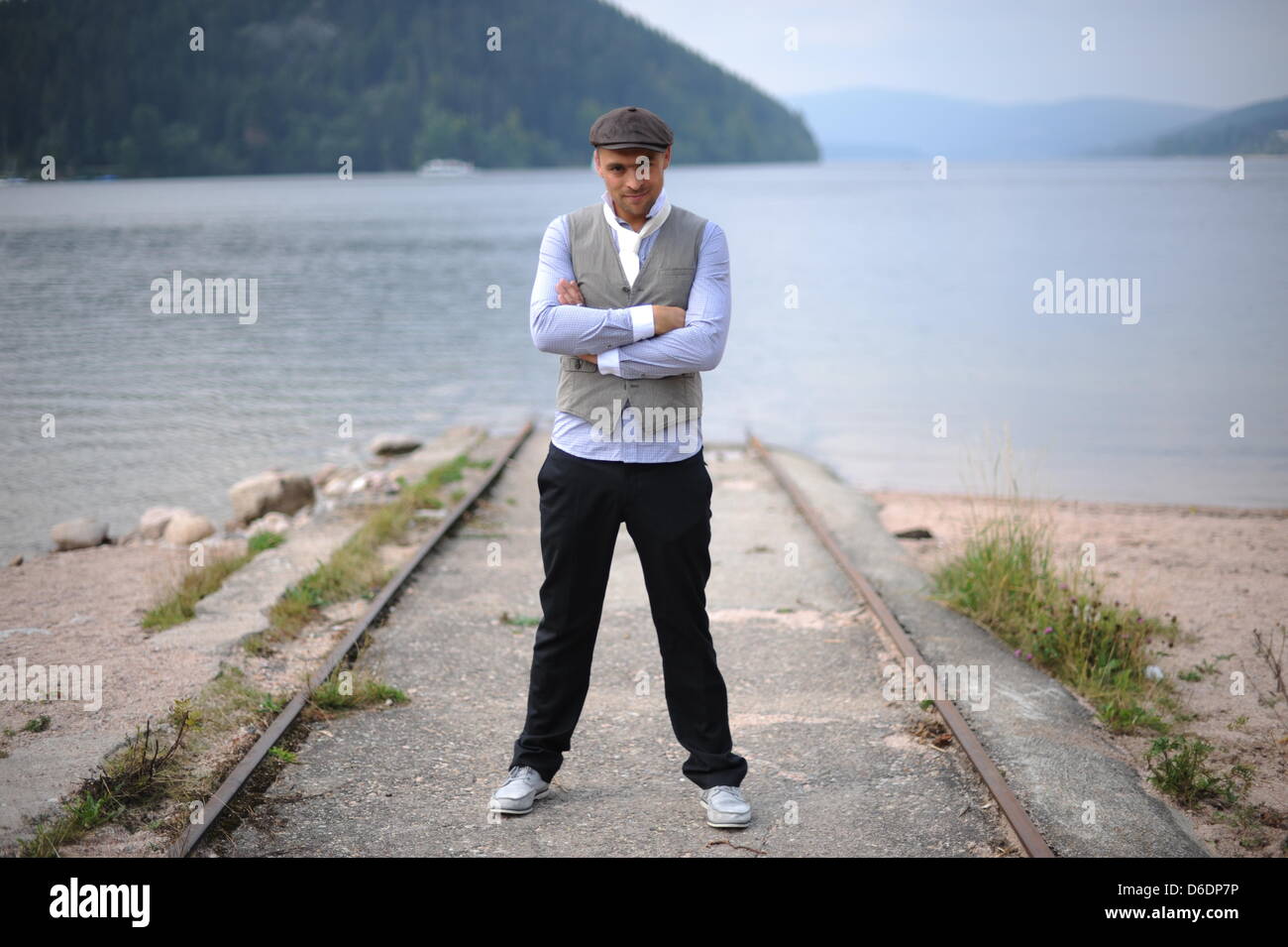 dpa-exclusive - Singer Max Mutzke poses at Schluchsee, Germany, 04 ...