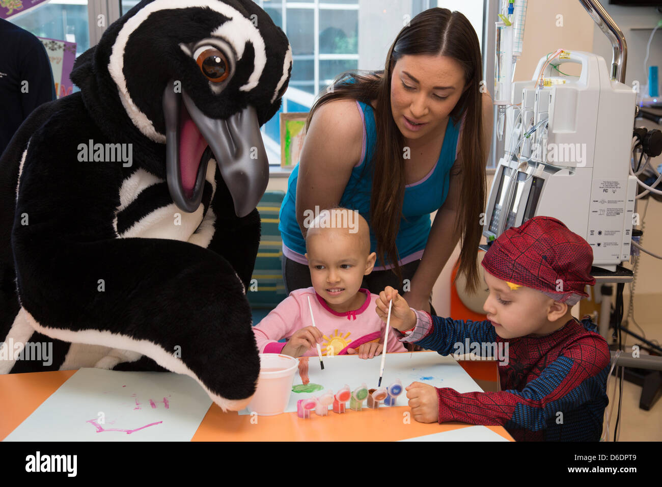 Long Beach, CA. April 16, 2013. 5-year-old Lily Williams and 3-year-old ...