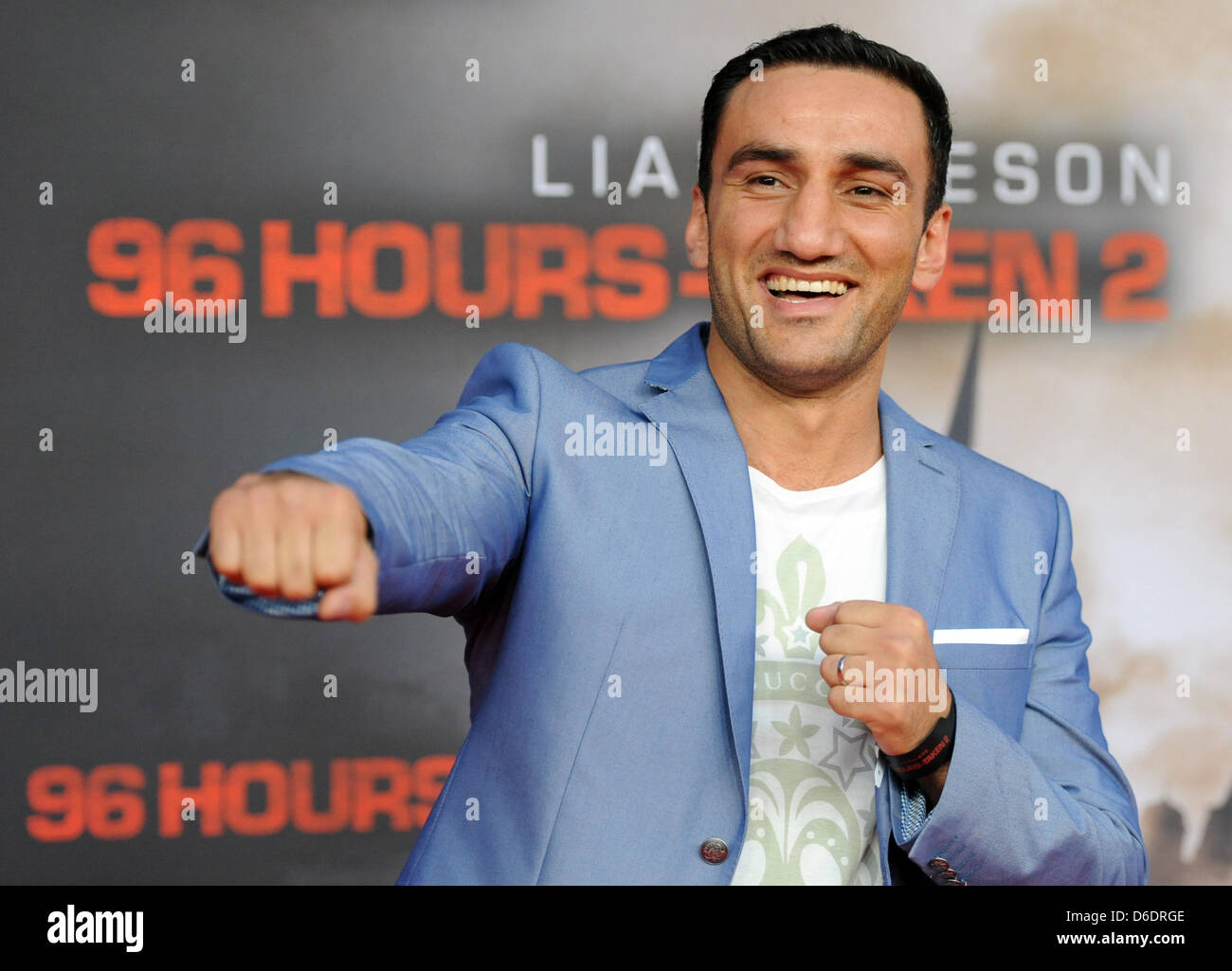 German-Armenian boxing pro Karo Murat arrives for the premiere of the ...
