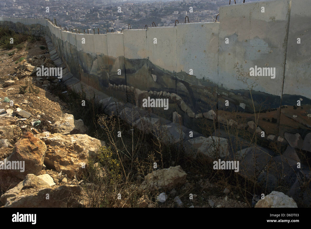 Painted precast concrete wall panels against sniper fire from Bet ...