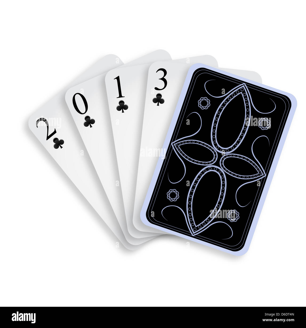 2013 playing cards against white background, abstract vector art ...