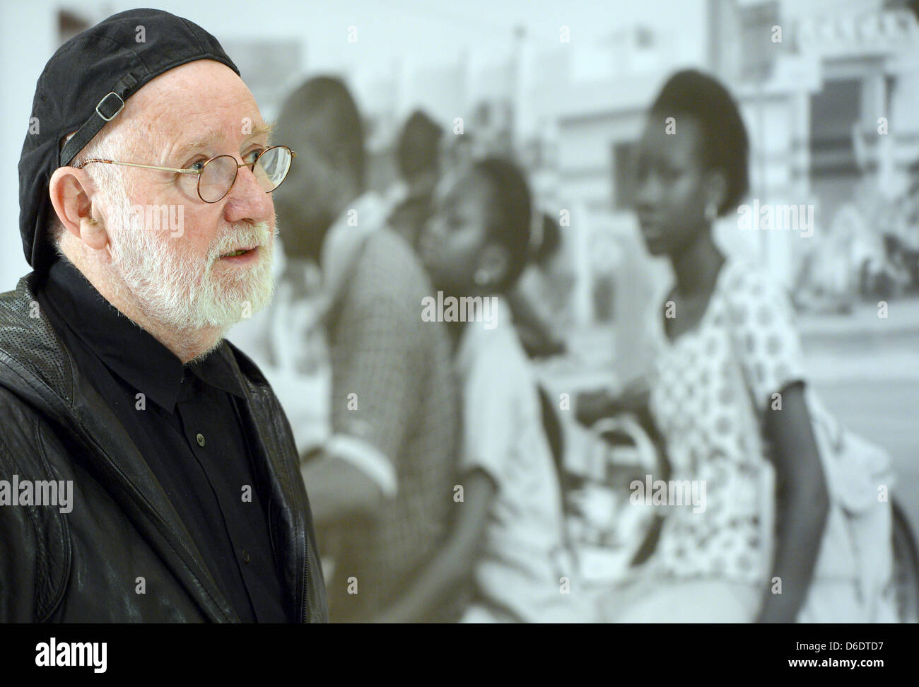 Scottish photographer Albert Watson poses for pictures in front of his ...