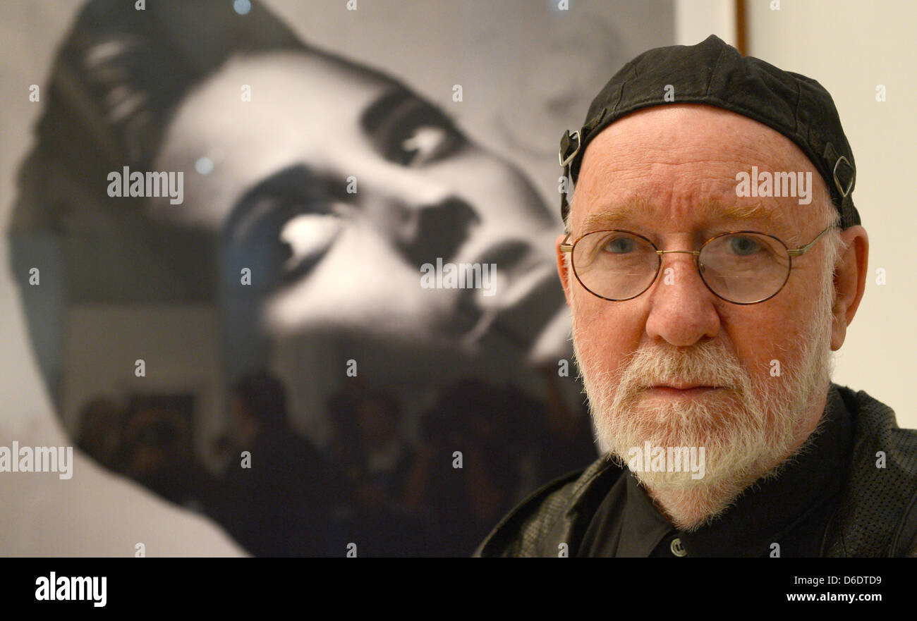 Scottish photographer Albert Watson poses for pictures in front of his ...