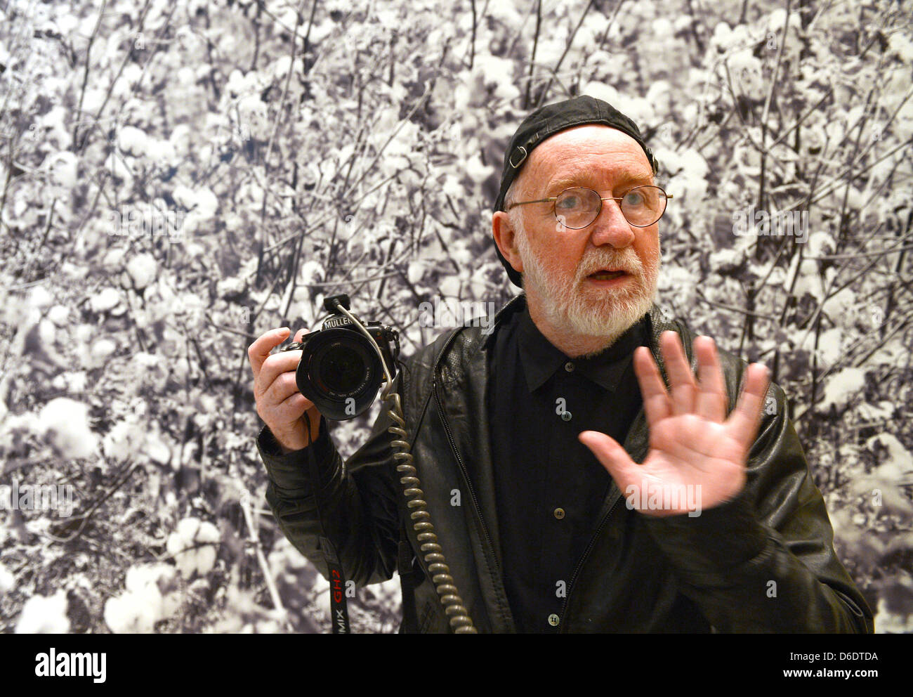 Scottish photographer Albert Watson poses for pictures in front of his ...