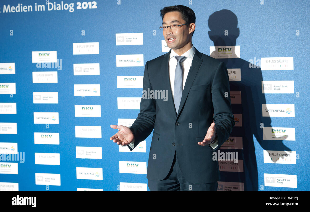 German Minister of Economics and Technology, Philipp Roesler, poses for ...