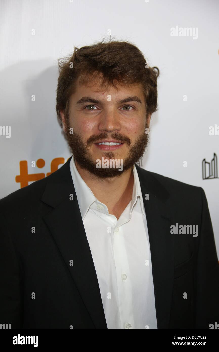 Actor Emile Hirsch arrives at the premiere of 'Twice Born' at the ...