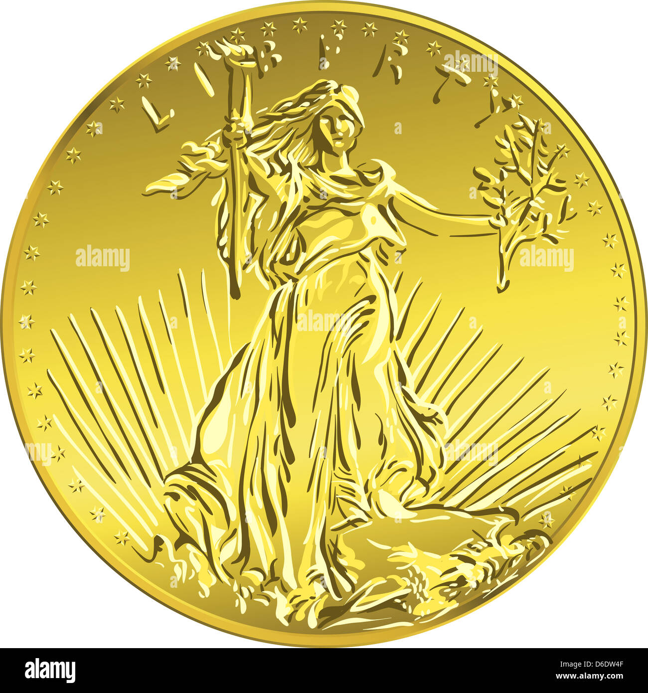 Liberty dollar coin hi-res stock photography and images - Alamy