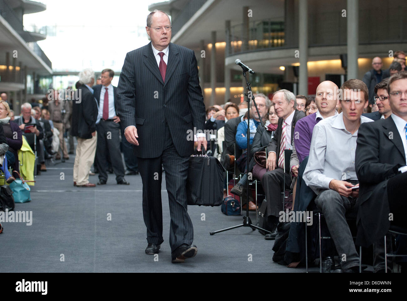 SPD member of parliament Peer Steinbrueck takes part in the SPD ...