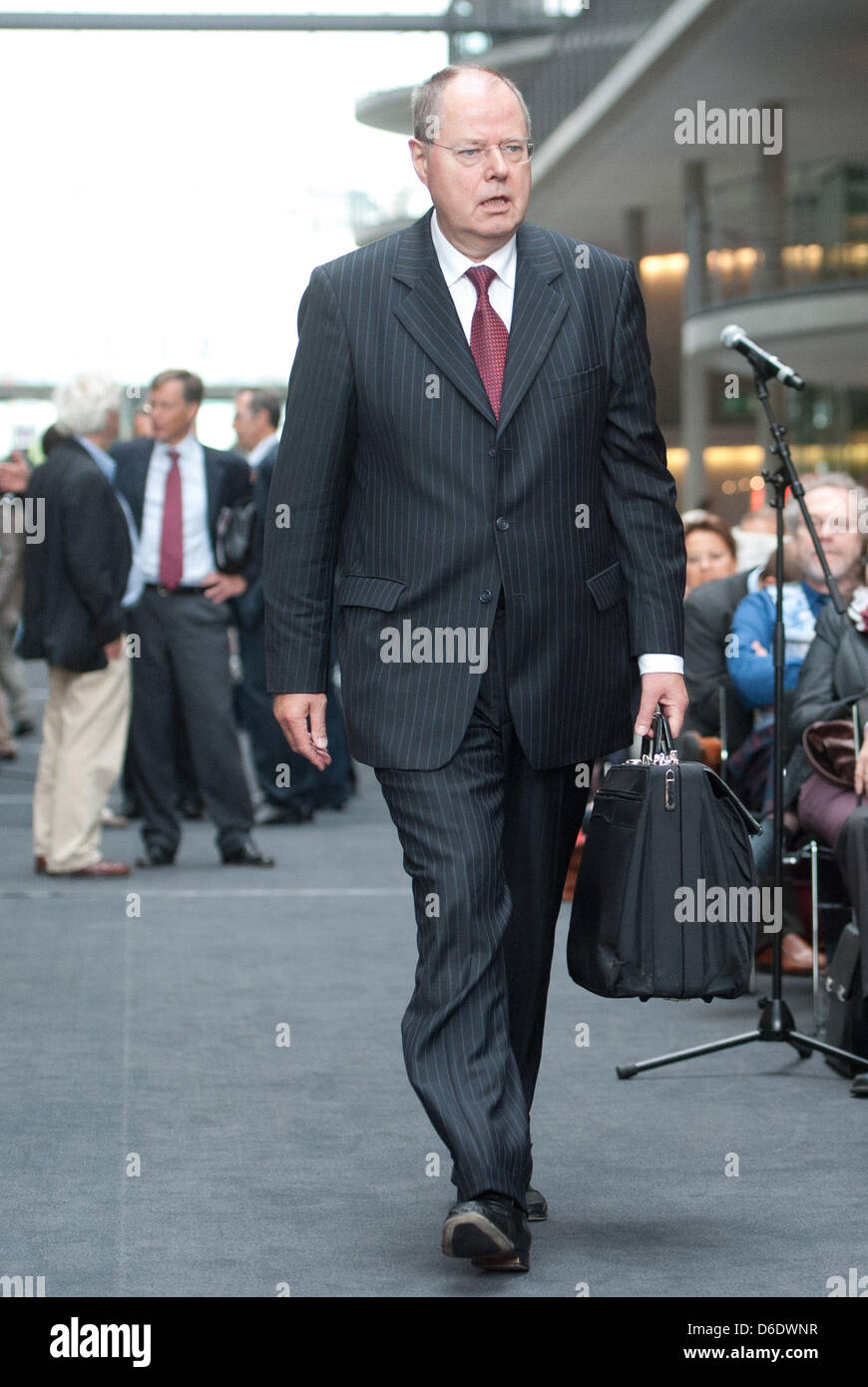 SPD member of parliament Peer Steinbrueck takes part in the SPD ...