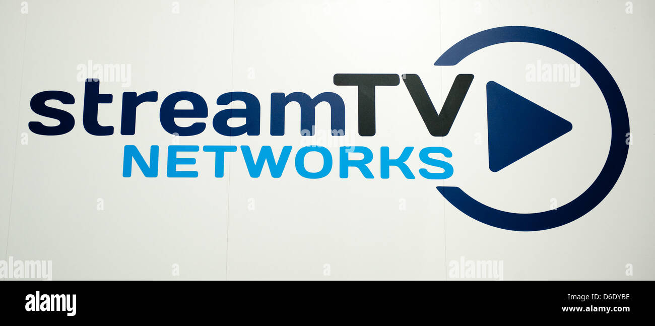 The logo of Stream TV networks at the Berlin Radio Show IFA 2012 in ...