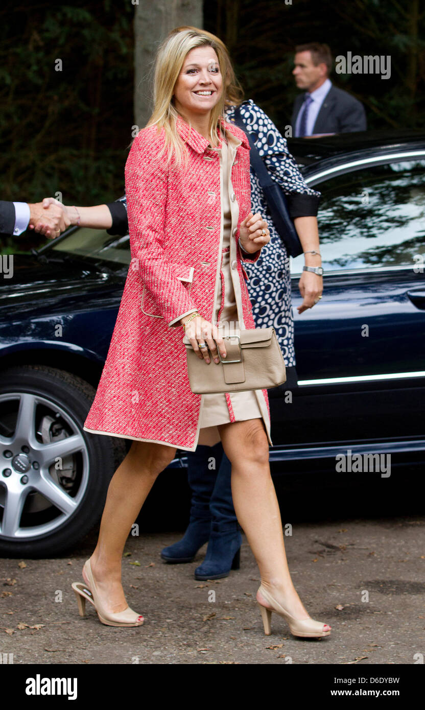 Dutch Princess Maxima (C) attends the jubilee meeting of Women on Wings ...