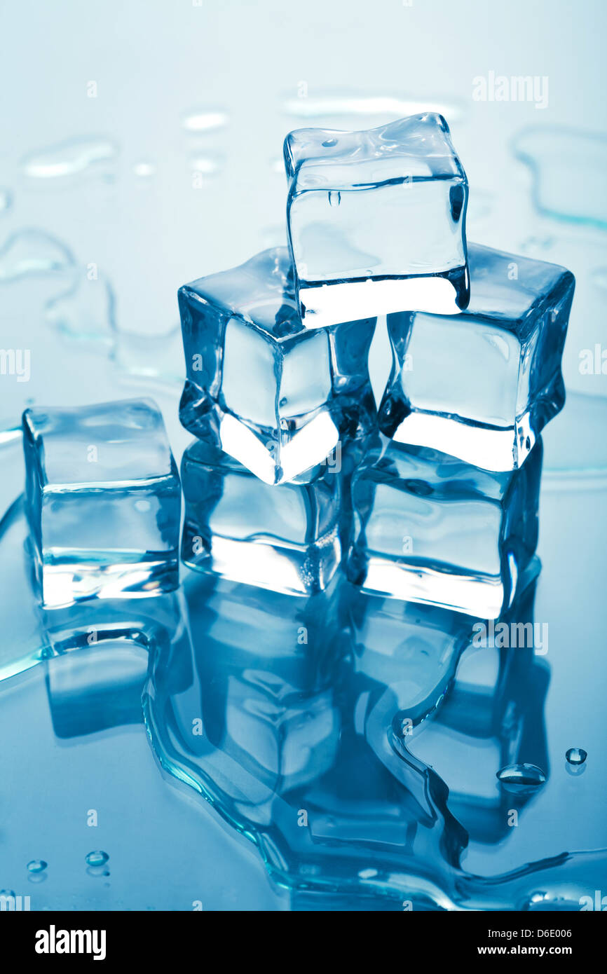 melting ice cubes Stock Photo - Alamy