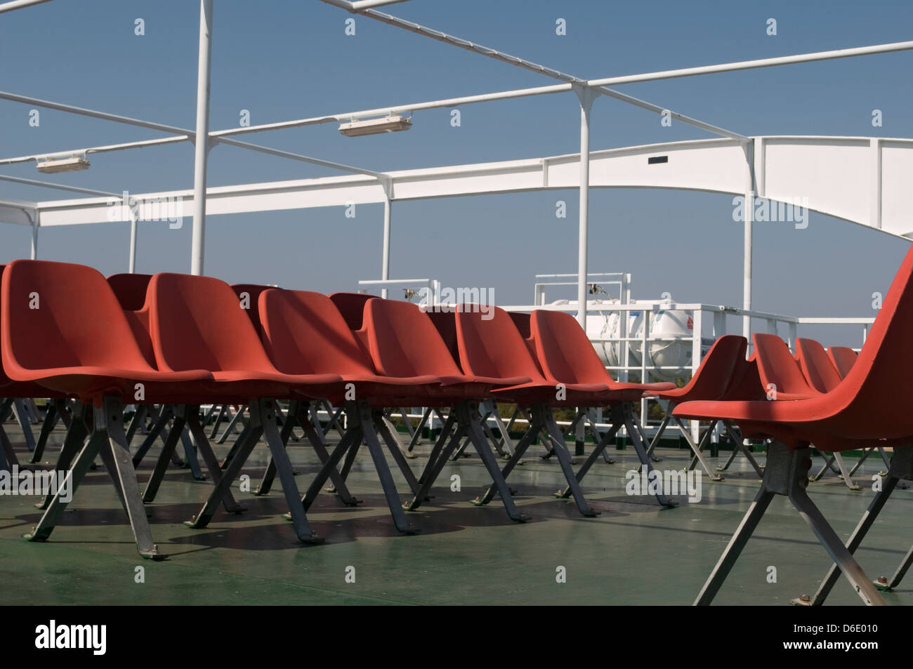 Plastic seats ferry boat hi-res stock photography and images - Alamy