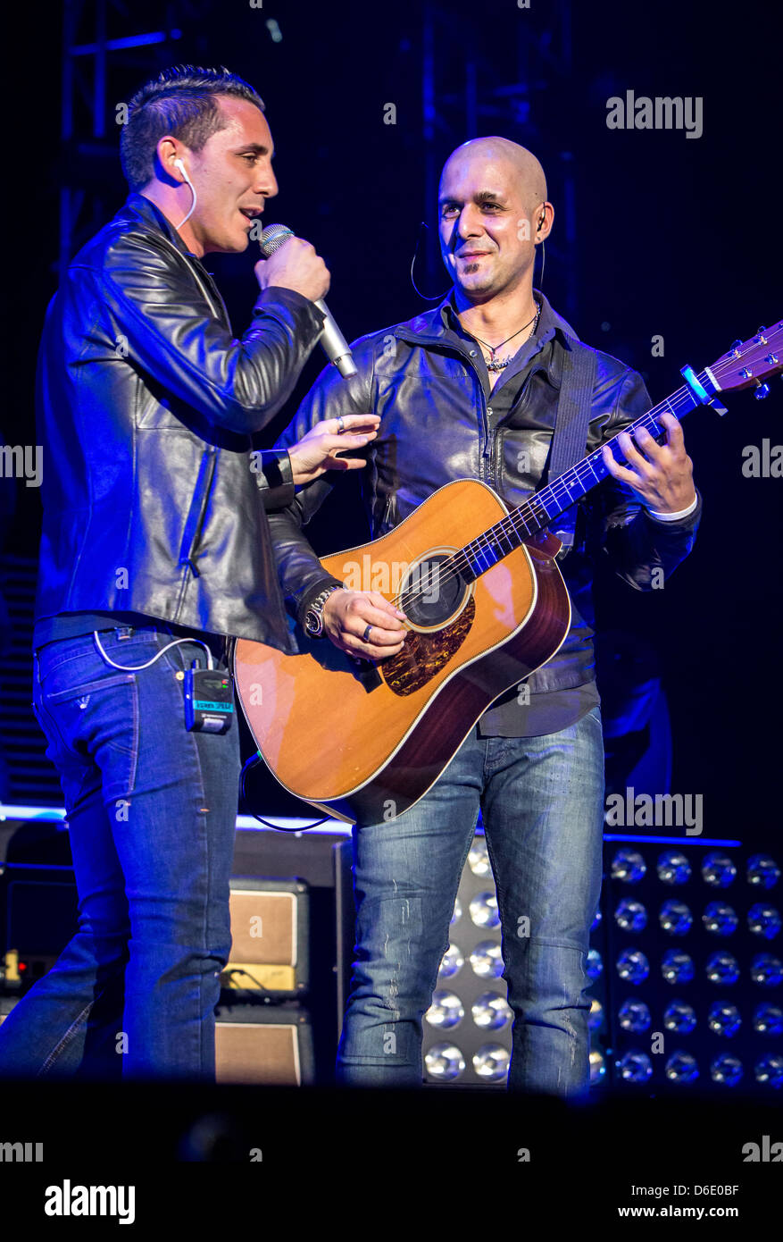 Assago, Milan, ITALY. 14 April 2013. The italian pop band Moda ...