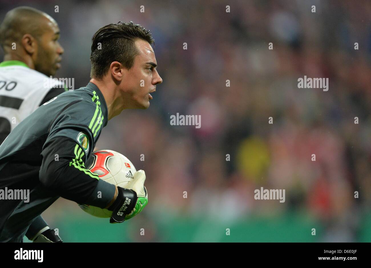 Wolfsburg's goalkeeper Diego Benaglio in action during the DFB Cup semi ...