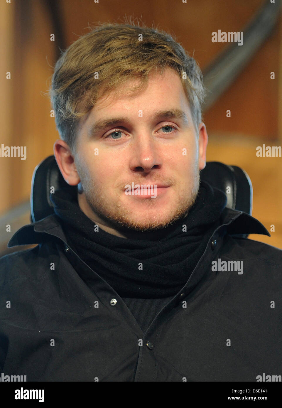 Samuel Koch is seen during a church service at the Wale Pavillon on the ...