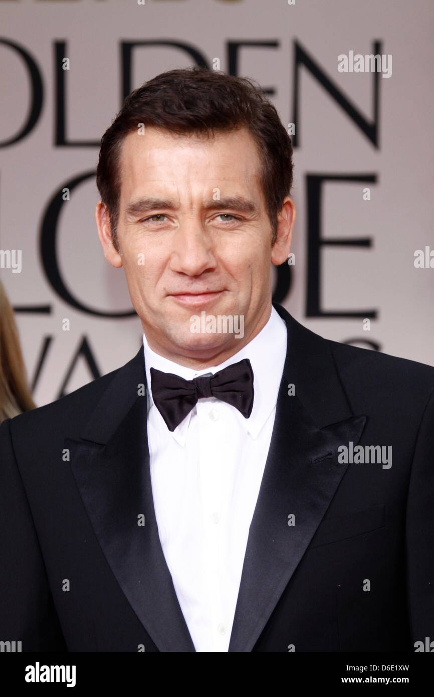 British actor Clive Owen attends the 69th Annual Golden Globe Awards ...