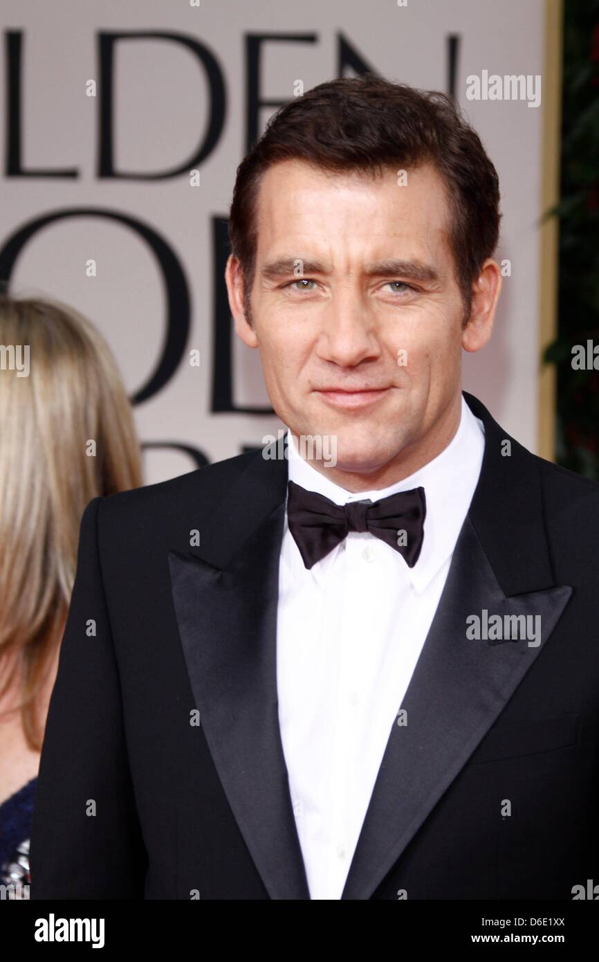 British actor Clive Owen attends the 69th Annual Golden Globe Awards ...