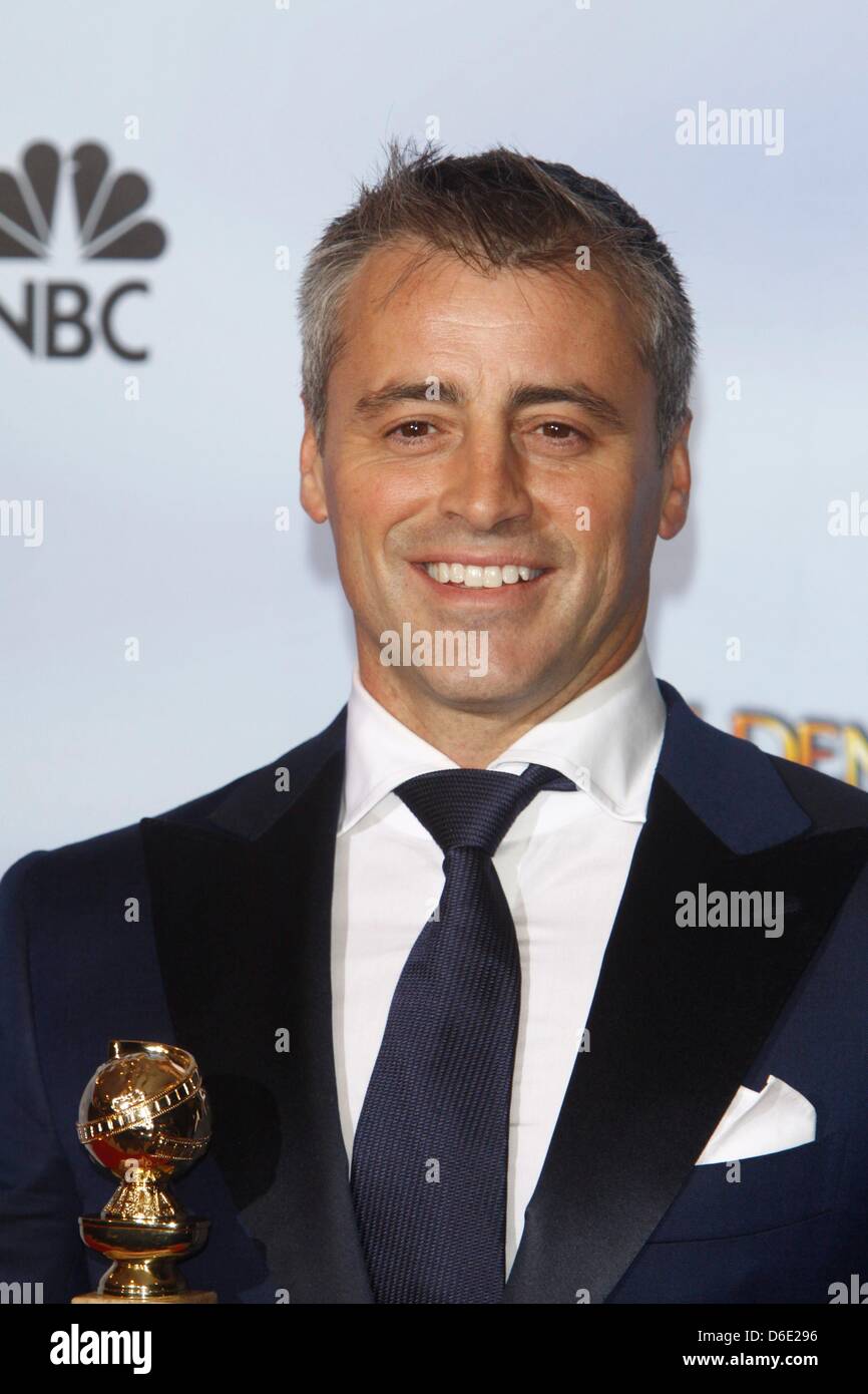 US actor Matt LeBlanc poses in the press room of the 69th Annual Golden ...
