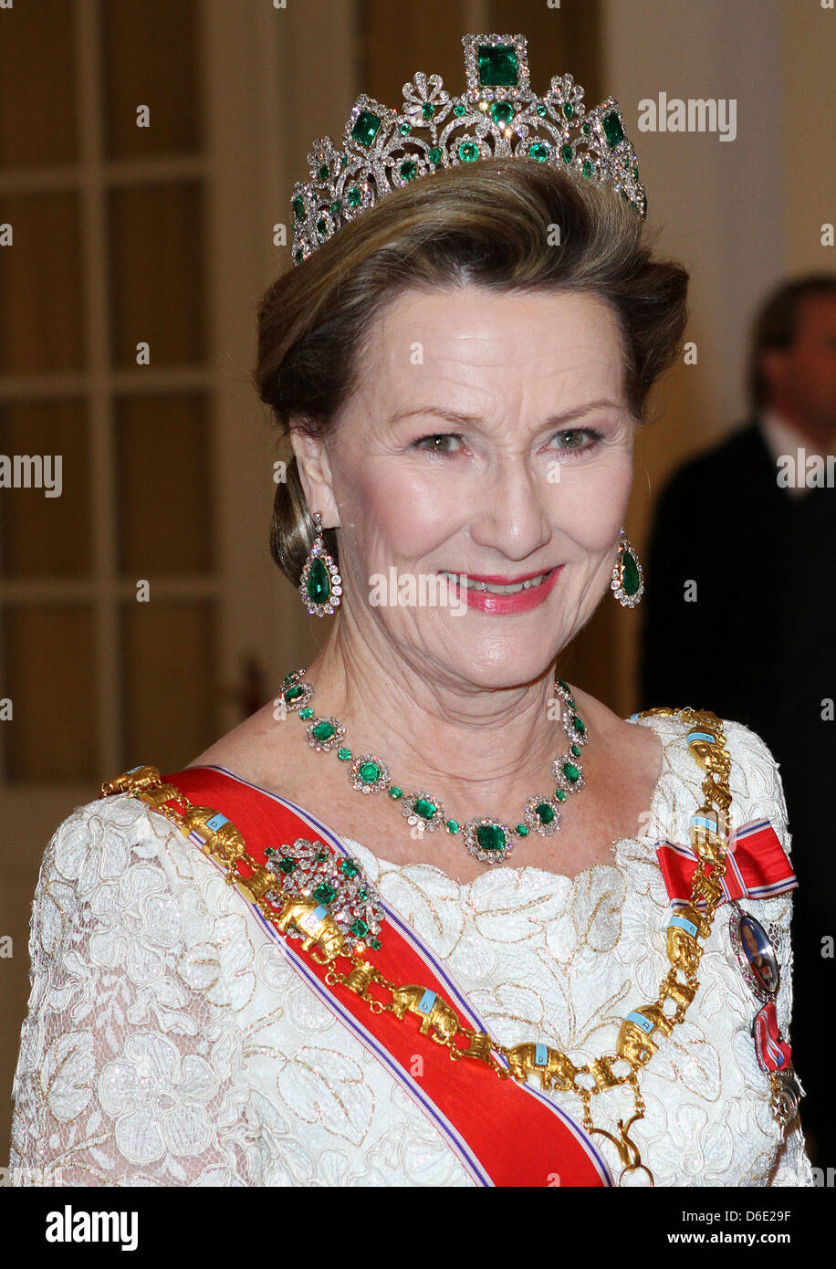 Queen Sonja of Norway arrives for the Gala Dinner on the occasion of ...