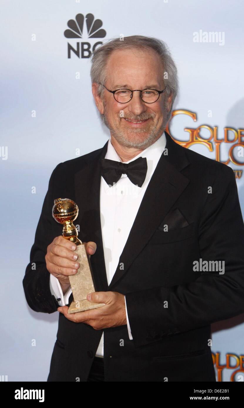 US director Steven Spielberg poses in the press room of the 69th Annual ...