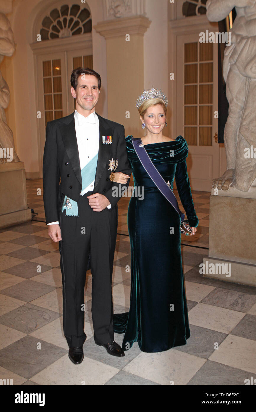 Greek Crown Prince Pavlos and Princess Marie-Chantal arrive for the ...
