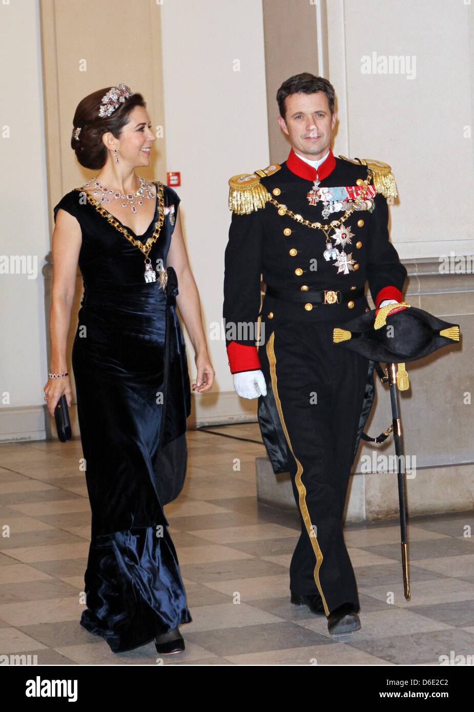 Crown Prince Frederik and Crown Princess Mary of Denmark arrive for the ...