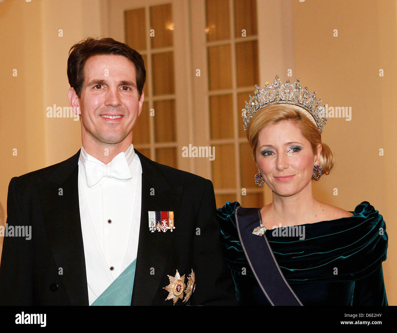 Greek Crown Prince Pavlos and Princess Marie-Chantal arrive for the ...