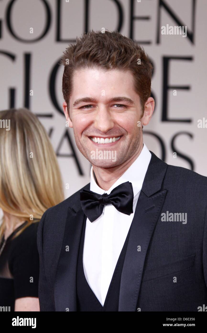 Actor Matthew Morrison arrives at the 69th Annual Golden Globe Awards ...