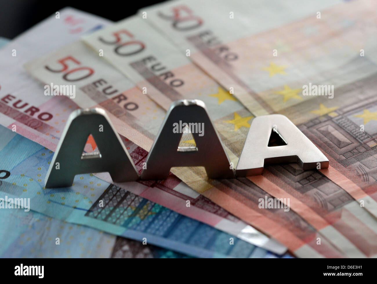 (ILLUSTRATION) An illustration dated 17 January 2012 shows three A's ...