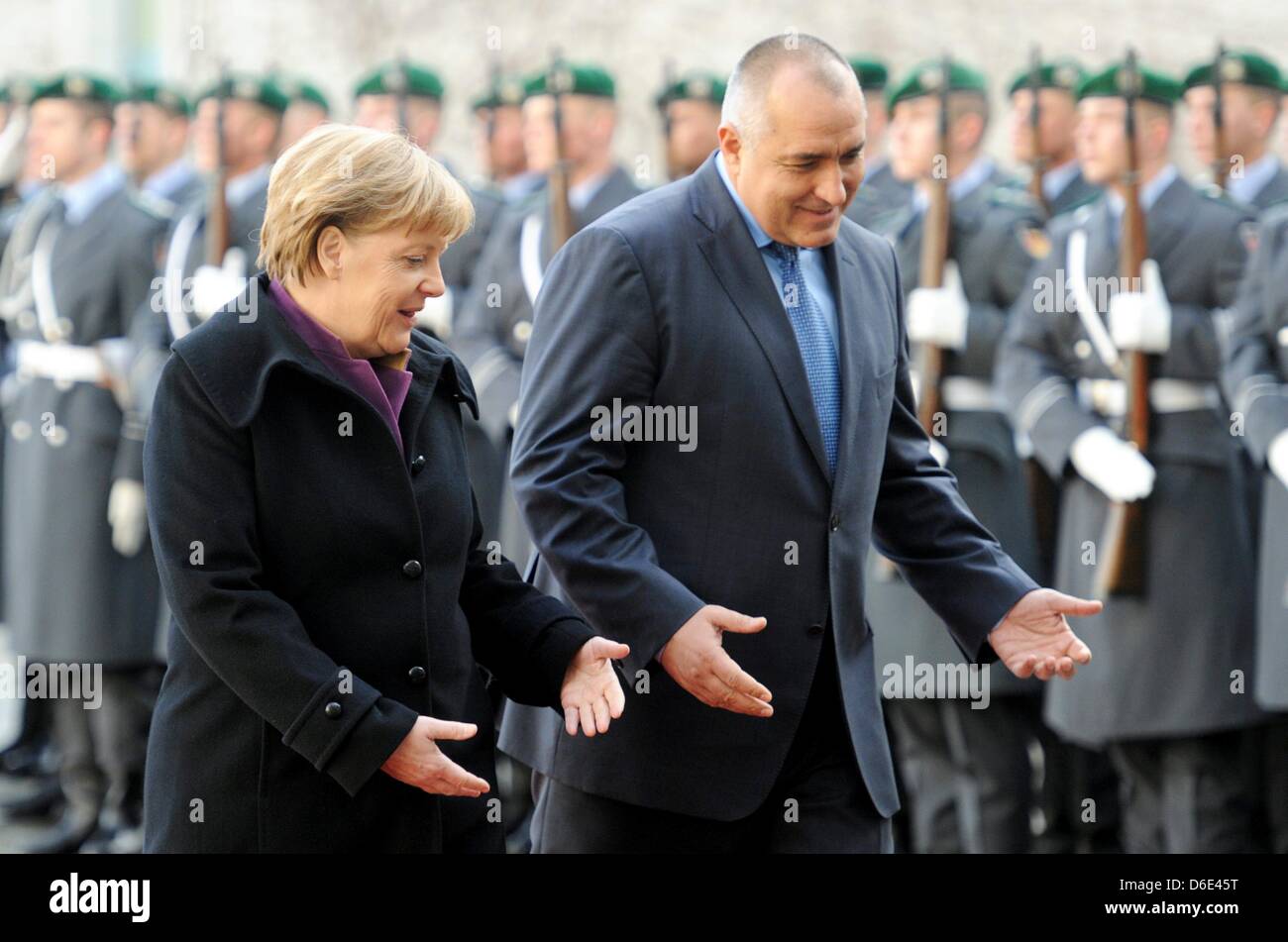 German Chancellor Angela Merkel (CDU) receives Bulgarian Prime Minister ...