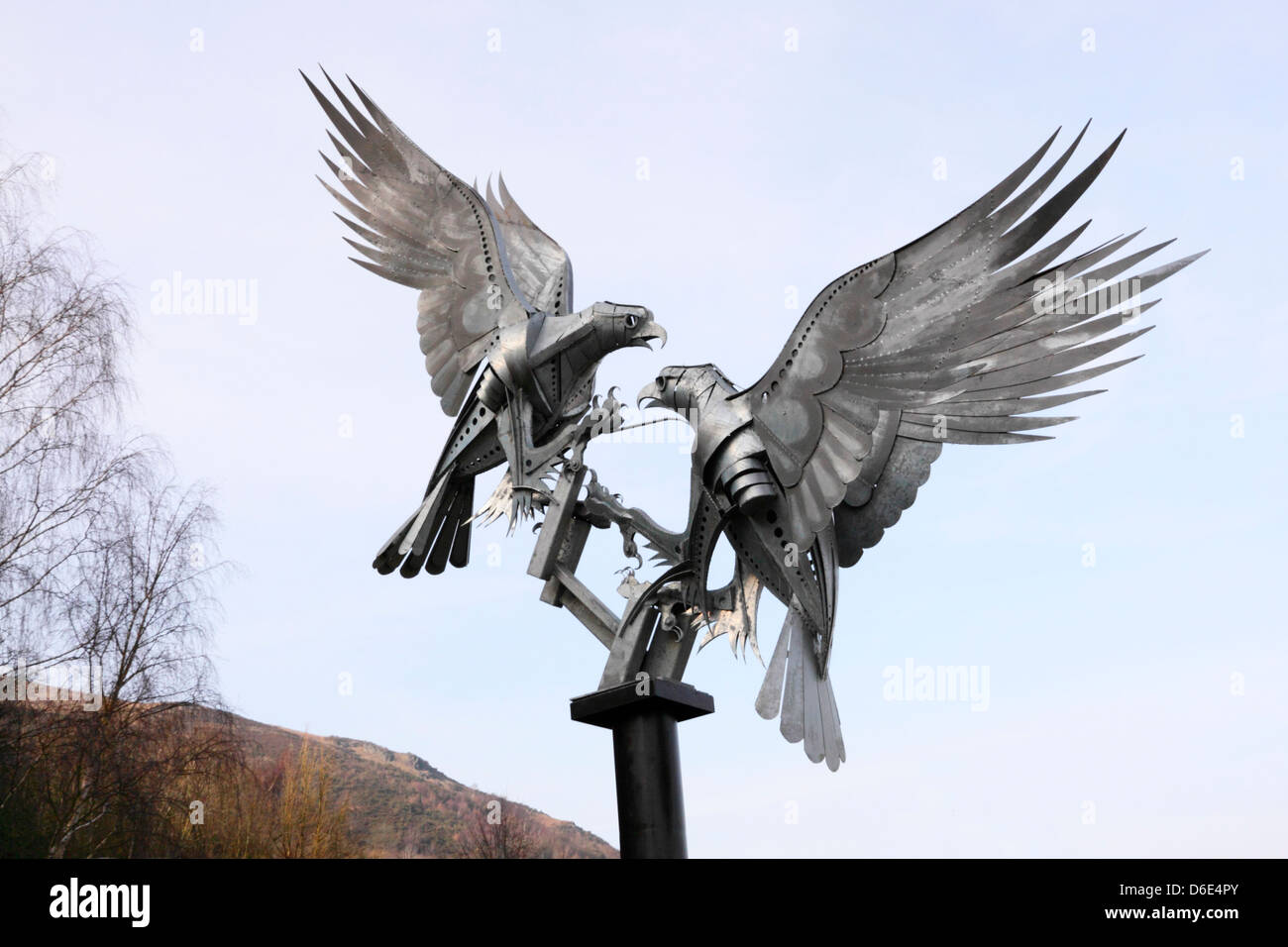 Malvern buzzards sculpture by Walenty Pytel in Great Malvern to mark ...