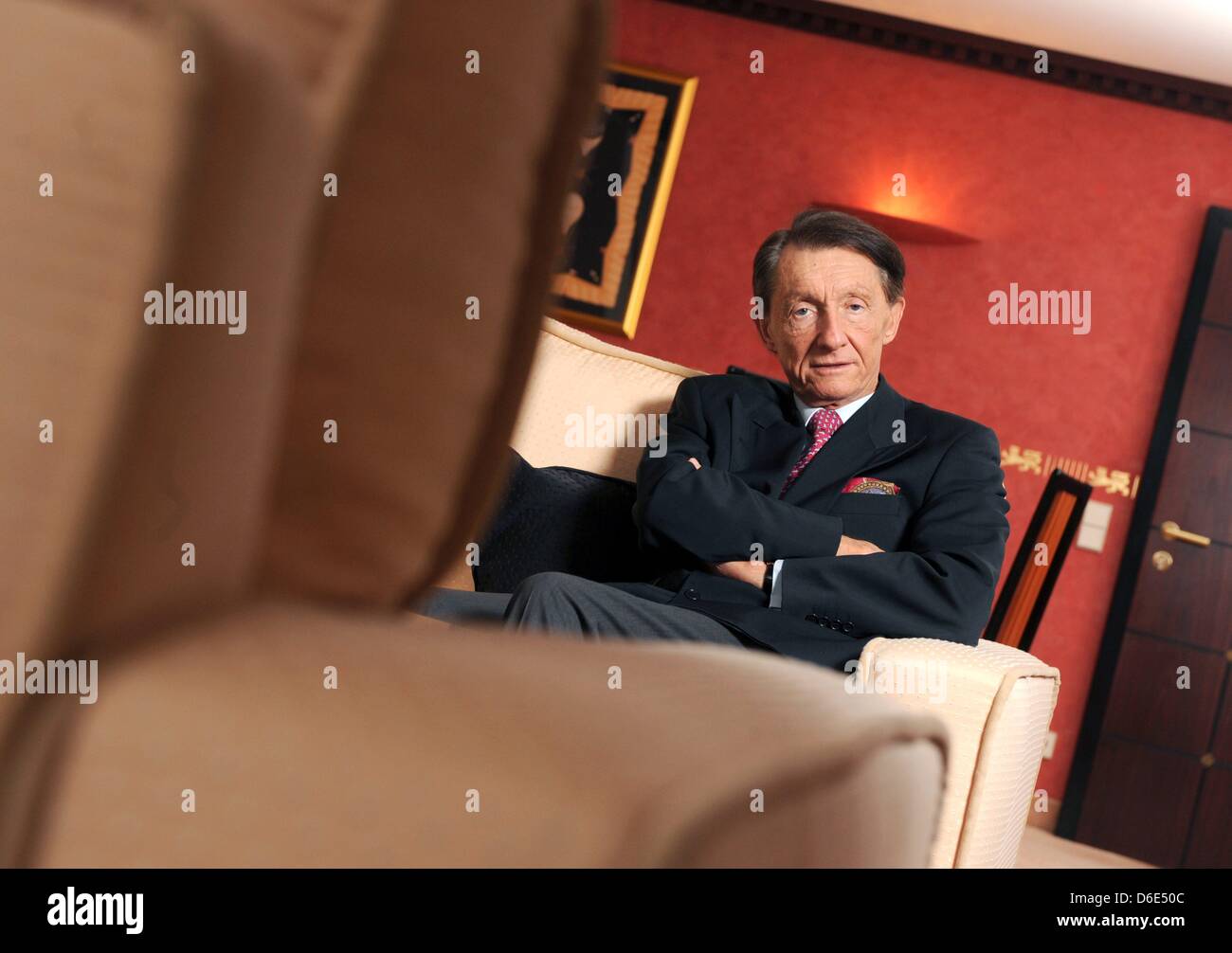 Czech pianist Josef Bulva smiles at the Hotel Vierjahreszeiten in ...