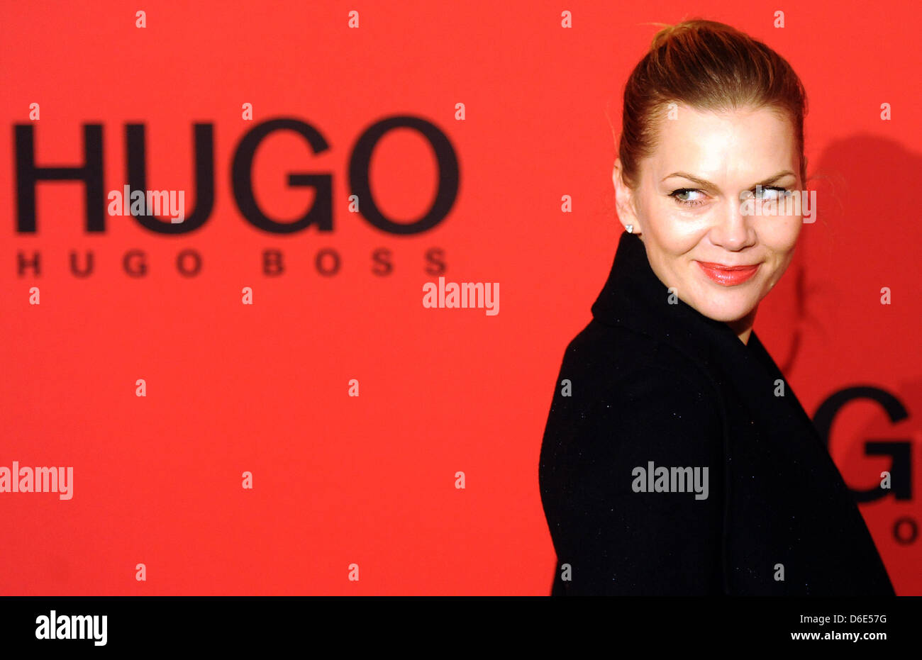 Actress and singer Anna Loos arrives at the Hugo fashion offsite at ...