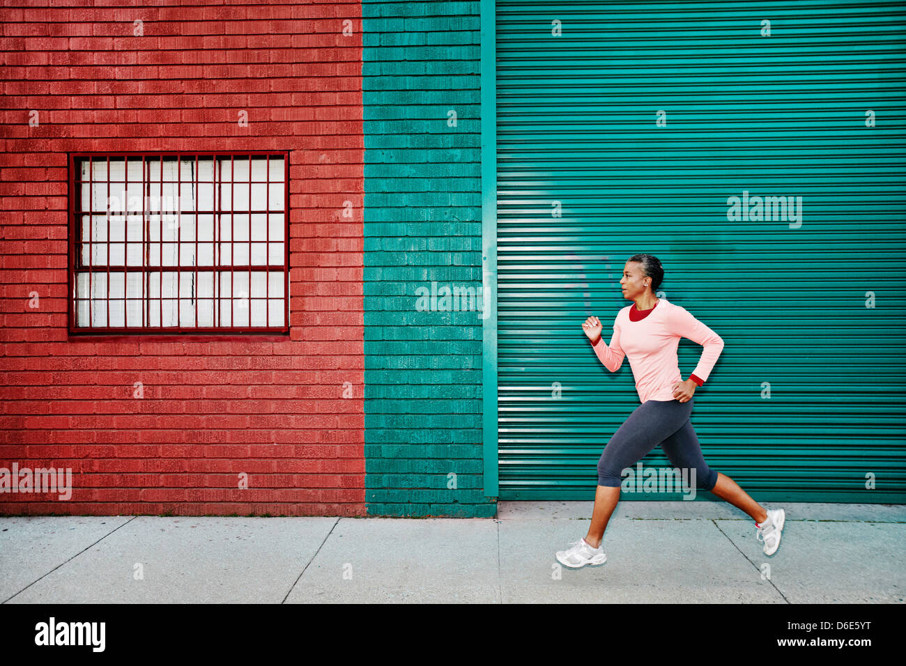 Running red city hi-res stock photography and images - Alamy