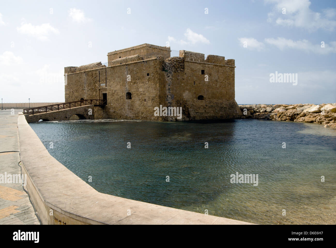 Medieval Castle besides the harbour, Paphos, Cyprus Stock Photo - Alamy
