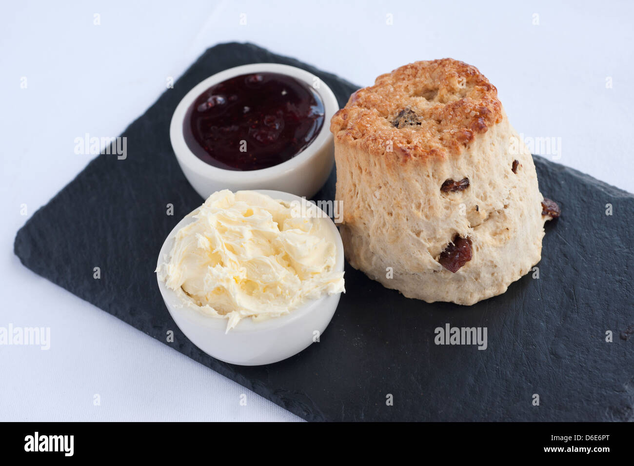 Scones, jam and cream Stock Photo - Alamy