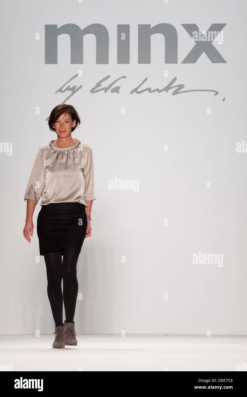 German designerin Eva Lutz walks at the Minx show during the Mercedes ...