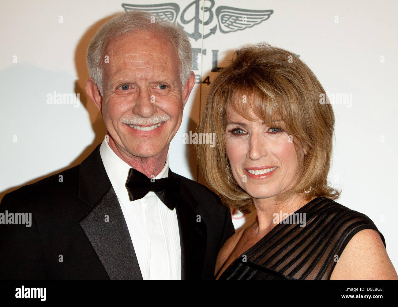 US pilot Chesley Sullenberger and his wife Barbara Sullenberger attend ...