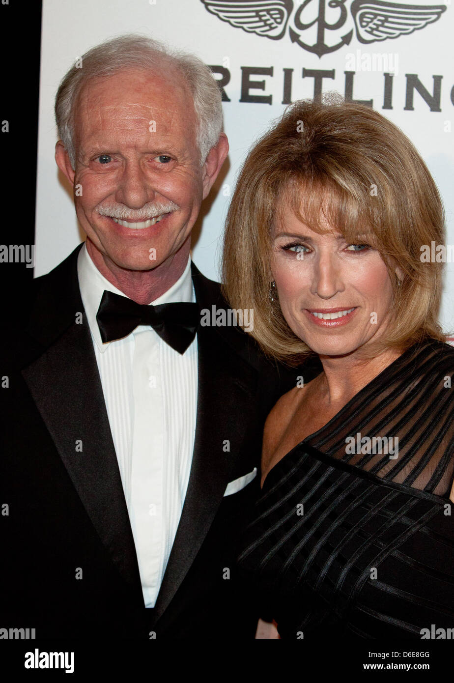 US pilot Chesley Sullenberger and his wife Barbara Sullenberger attend ...