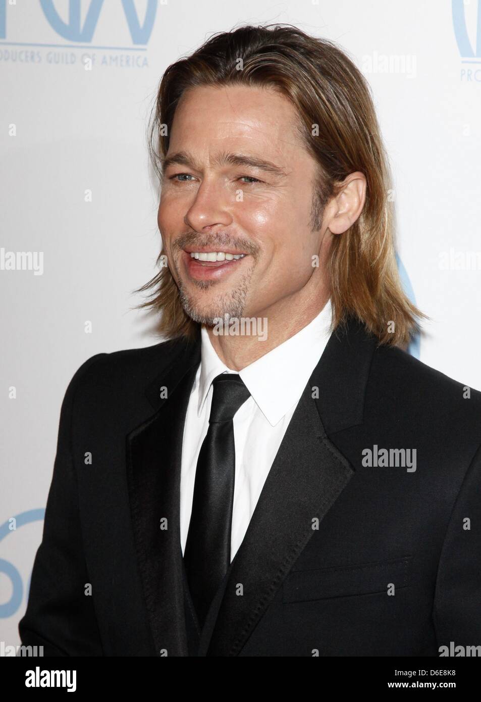 US actor Brad Pitt attends the 23rd Annual Producers Guild Awards at ...
