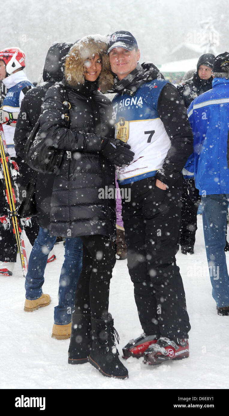 Scottish former formula one driver David Coulthard and his fiancee ...