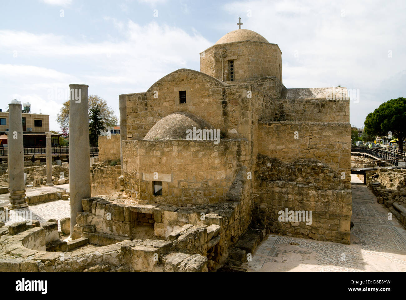 Ancient Christian Basilica and Aiya Kyriaki Church, Paphos, Cyprus ...