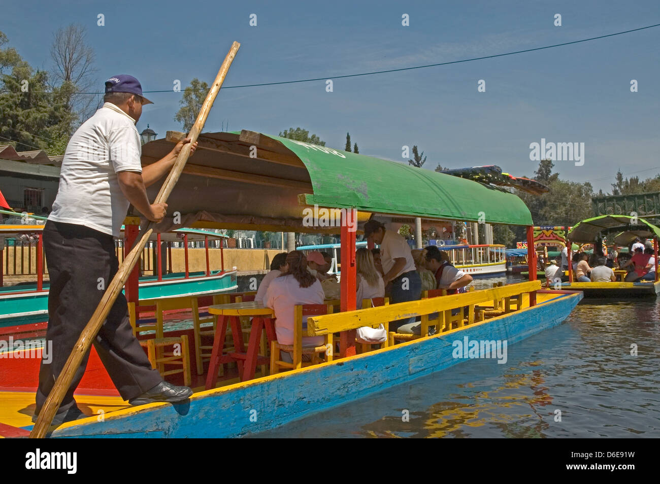 Mexican barges on the canal hi-res stock photography and images - Alamy